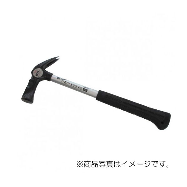 ●大好評のネオスチールに追加サイズが登場！ ●手の届かない所への仮打ちが出来るマグネット付タイプ！ ●全長： 約350mm ●頭全長： 約135mm ●口径： 29Φ ●全重量： 約630g ●すべり止： 釘が滑らないように目切りされていま...