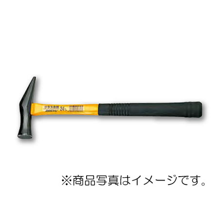 ●グラスファイバー柄金鎚 ●全長： 約330mm ●頭全長： 約107mm ●口径： 25×23mm ●全重量： 約350g 【メーカー名】土牛産業（株） 【メーカー品番】00652