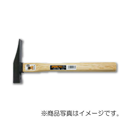 ●木柄ブロックトンカチ鎚（ひつ付き） ●全長： 約325mm ●頭全長： 約145mm ●口径： 21×21mm ●刃巾： 27mm ●全重量： 約500g 【メーカー名】土牛産業（株） 【メーカー品番】00486