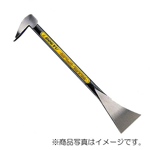 ●ちょっとした作業に便利！現場作業の必需品！ ●釘抜きに、スクレーパーに、テコに、ハンマーに様々な作業に手軽に使えるバール！ ●全長： 200mm ●尾部巾： 45mm ●全重量： 180g ●尾部： 平型 ※V型は尾部が釘抜き型になってお...