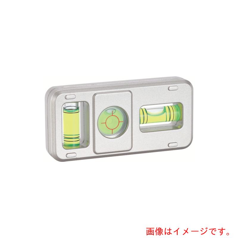 特長 ●ストラップ付で持ち運びに便利です。 ●V溝付き測定面でパイプ測定可能です。 ●丸型気泡管付で水平面の測定が出来ます。 用途 ●水平・垂直・前後左右測定の測定に。 仕様 ●長さ(mm)：87 ●高さ(mm)：42 ●厚さ(mm)：17...