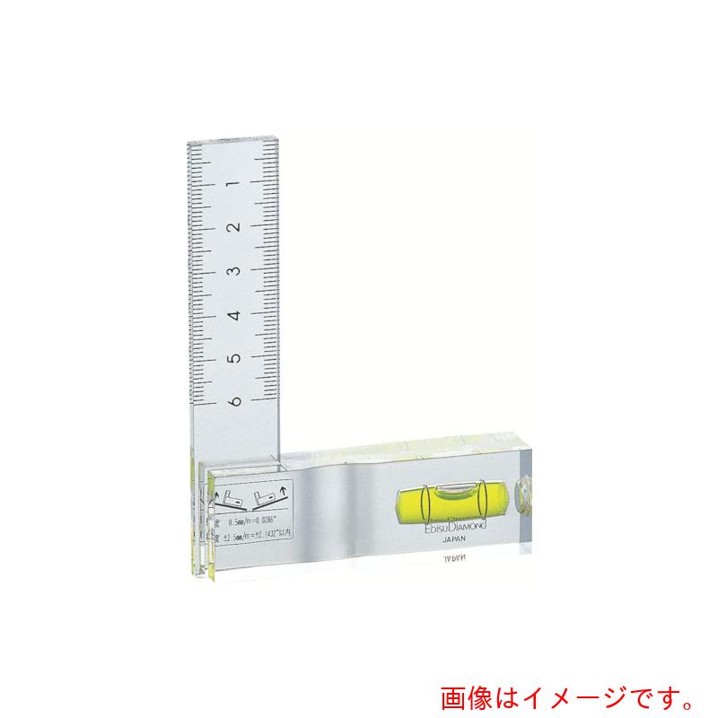 特長 ●直角スコヤとして使えます。 ●透明なので透かして測定出来ます。 ●コンパクトで携帯に便利です。 用途 ●水平・垂直の測定に。 仕様 ●長さ(mm)：100 ●高さ(mm)：75 ●厚さ(mm)：15 ●マグネット：なし ●気泡管色：...
