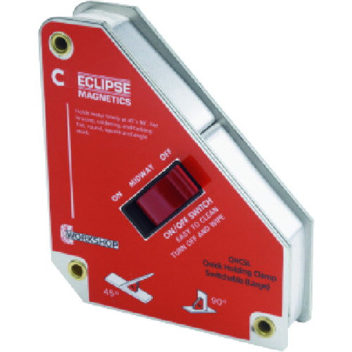 特長 ●セットアップ時にマグネットのスイッチをOFFあるいは中間点（midway）に設定、作業時はONにします。 ●45°、90°の角度に設定できます。 ●クリーニングが容易です。 仕様 ●吸着力(N)：400 ●幅(mm)：95 ●奥行(...