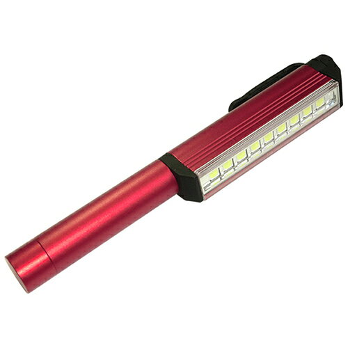 ●面発光LEDで脅威の明るさ！ ●ペン型面発光LEDライトです。 ●単4電池3本で60ルーメンの明るさ。 ●サイズ： 30×20×H160mm ●重量： 63g ●明るさ： 60ルーメン ●使用電池： 単4電池×3本使用 ●仕様： マグネッ...
