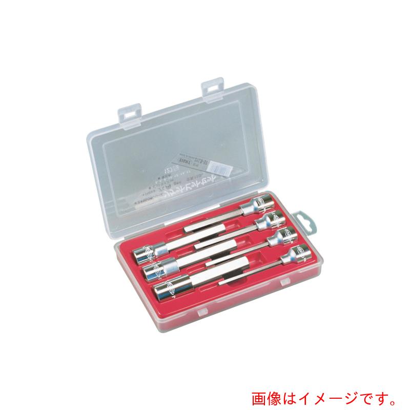 特長 ●錆び付いたボルトの弛緩等、大きな力の必要な作業が効率良く行えます。 ●ISO・JIS規格を上回るよう、設計・製作されている「プロ向け」の製品です。 用途 ●六角穴付ボルト類の締結用。 仕様 ●差込角(mm)：12.7 ●セット内容(...