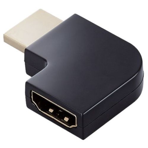 特長 ●HDMI端子(タイプA)の向きを変えられるL字型アダプター(左向き)です。 ●HDMIコネクター付近のスペースが狭くても、左向きにケーブルを出すことができます。 用途 ●HDMI L字型アダプター(左向き)のスリムタイプに。 ●4K...