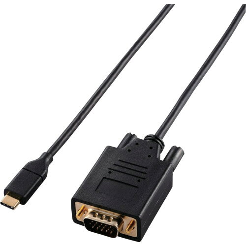 特長 ●VGA(ミニD-Sub15pin)ポート搭載のディスプレイなどに映像を出力できる変換ケーブルです。 ●USB Type-Cポート搭載パソコンなどの映像信号を、VGA(ミニD-Sub15pin)ポート搭載ディスプレイなどに映像を出力す...