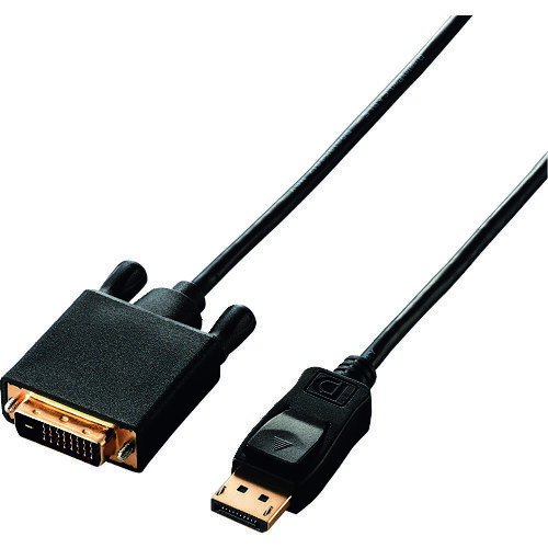 特長 ●DisplayPort端子を搭載した機器の映像信号を変換し、DVI(DVI-D 24pin)入力端子を搭載したディスプレイ・テレビ・プロジェクターなどに出力することができるDisplayPort用DVI変換ケーブルです。 ●ドライバ...