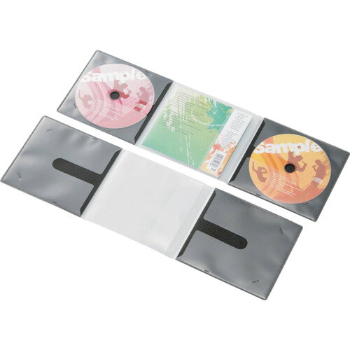 特長 ●音楽CDや映画DVDなどのディスクのほかに、ブックレット、背タイトル、裏ジャケットまで、付属品もまとめて収納できるソフトケースです。 ●マチをとらないソフトタイプなので、スリムに整理可能です。 ●音楽CDなどの収納に最適なCDケース...