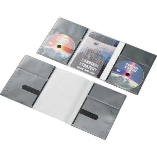 特長 ●音楽CDや映画DVDなどのディスクのほかに、ブックレット、背タイトル、裏ジャケットまで、付属品もまとめて収納できるソフトケースです。 ●マチをとらないソフトタイプなので、スリムに整理可能です。 ●映画DVDなどの収納に最適なトールケ...