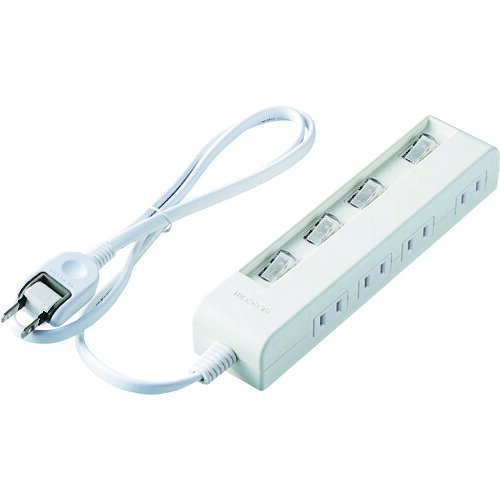 特長 ●接続機器ごとにON/OFFでき、待機電力を個別に節約できる個別スイッチが付いた省エネタップです。 ●タップに差し込んだケーブルの重みでタップが傾いたりすることがなく、卓上での使用に最適な横挿しタイプです。 ●差込口には耐熱性に優れた...