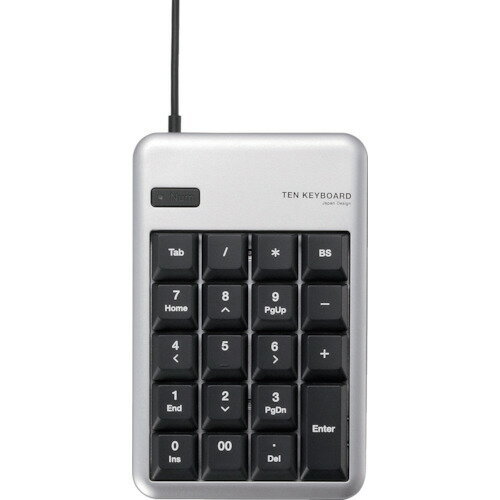 特長 ●2ポートのUSB2.0ハブ機能を搭載し、マウスなどのUSB機器を2台まで接続できるテンキーボードです。 ●Excelでの作業に便利な[Tab]キーと、数字の入力に便利な[00]キーを装備しています。 ●大きなキーで入力効率が向上しま...