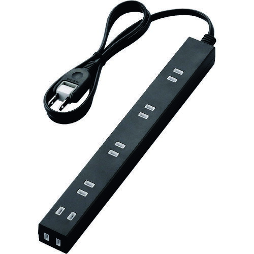 特長 ●ACアダプタもすっきり接続できるほこり防止シャッター付きスリムタップです。 ●タップの差込口の間隔が約58mmと通常のタップと比較して広く、ACアダプタもすっきり接続可能です。 ●トップの5個口に加え、サイドに1個口を装備し、幅広の...