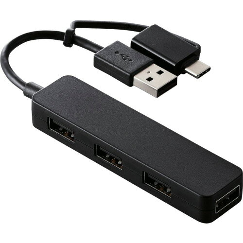 特長 ●USB-AポートにもUSB Type-C(TM)ポートにも接続できる、変換アダプター付きUSB2.0ハブです。 用途 ●USB-AポートにもUSB Type-C(TM)ポートにも接続できる、変換アダプター付きUSB2.0ハブです。 ...