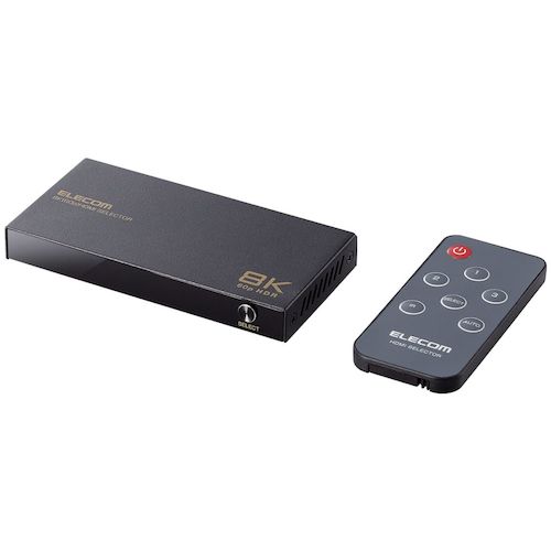 特長 ●パソコンやゲーム機など3台のHDMI機器の信号を切り替えて、高画質・高音質のまま1台のディスプレイやプロジェクターなどのHDMI搭載映像機器に出力します。 ●(CEC対応、ARC、HECは非対応です。) 用途 ●8K60Hzや4K1...