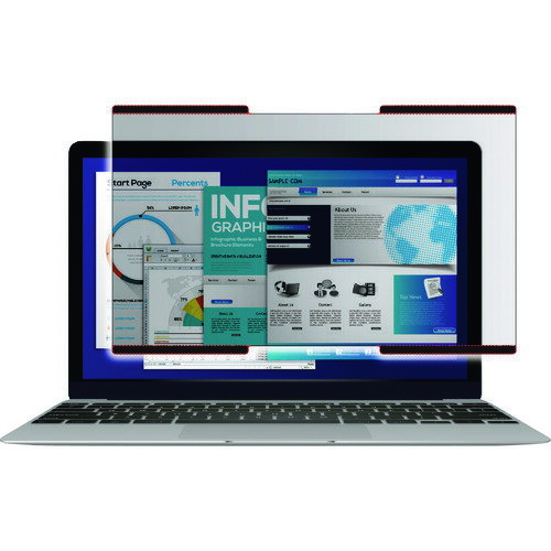 特長 ●周りからののぞき見から画面を守る、タッチパネルにも対応した吸着タイプののぞき見防止フィルターです。 ●画面に吸着してフィルターを固定でき、取り外しも簡単にできる素材“ナノサクション”を採用しています。 ●金属やマグネット、粘着素材を...