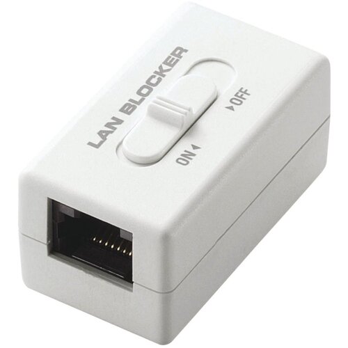 特長 ●RJ-45中継コネクタです。 ●通信On/Offスイッチ付です。 ●Cat5対応(10/100BASE-TX対応)です。 ●手元においても邪魔にならないコンパクトサイズです。 仕様 ●色：ホワイト ●動作環境：温度0〜40℃ 湿度1...