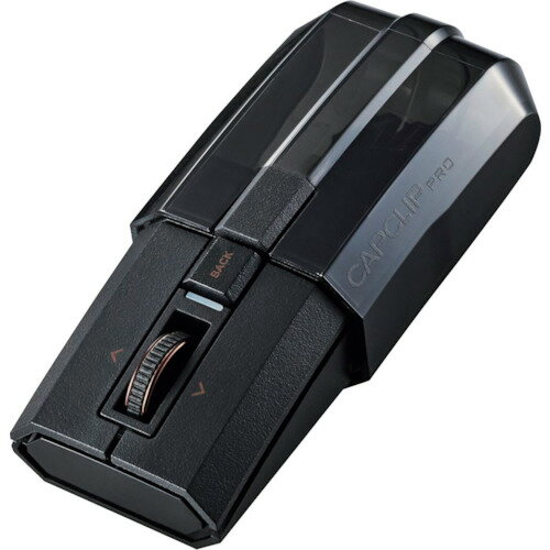 特長 ●コンパクトボディに作業効率を高める4ボタンとチルトホイールを搭載したハイスペックモバイルマウスです。 ●持ち運び時は小さく、使用時は大きくなります。 仕様 ●色：ブラック ●ボタン数：4 ●読取り方式：光学センサー方式 ●外形寸法：...