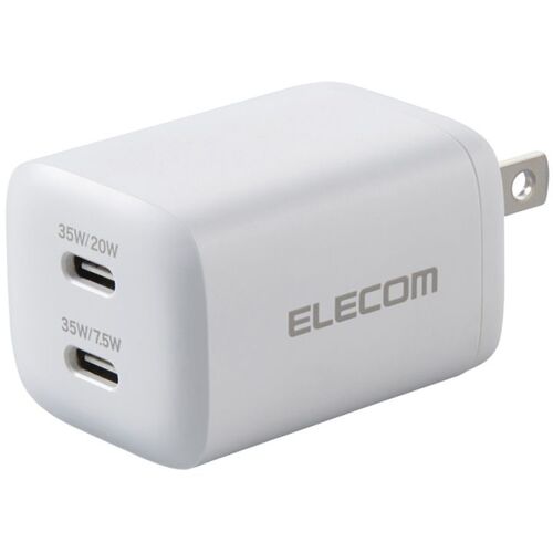 特長 ●USB Type-C(TM)ポートを2ポート搭載し、Macbook Airなど対応するノートパソコン・スマートフォン・タブレットを充電できるAC充電器です。 ●MacBook AirもiPhoneもこれ1つで充電可能！USB Typ...