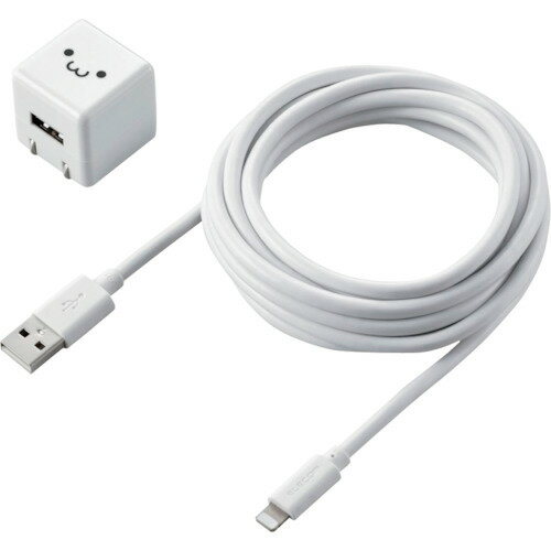 特長 ●家庭用コンセントからLightningコネクタ搭載のiPhoneやiPodを充電できるLightningケーブルを付属したAC充電器です。 ●付属のLightningケーブルは、充電だけでなくパソコンとのデータ通信にも使用可能です。...