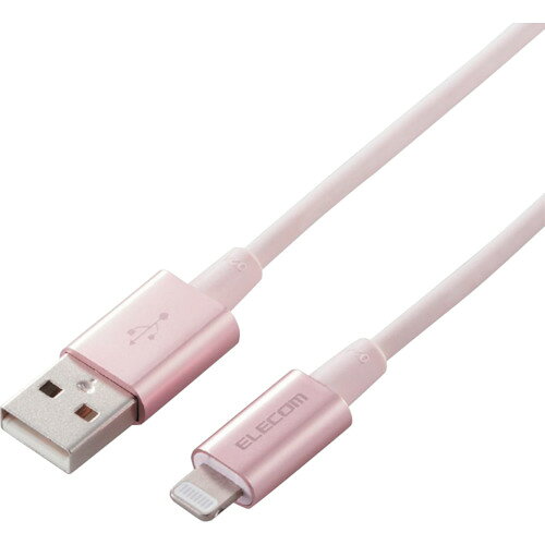 特長 ●iPhone・iPod・iPadなどのLightningコネクタ搭載機器の充電・データ通信に最適です。 ●断線に強く、取り回しの良さも兼ね備えた耐久仕様のLightningケーブルです。 仕様 ●色：ピンク ●長さ(m)：1 ●使用...