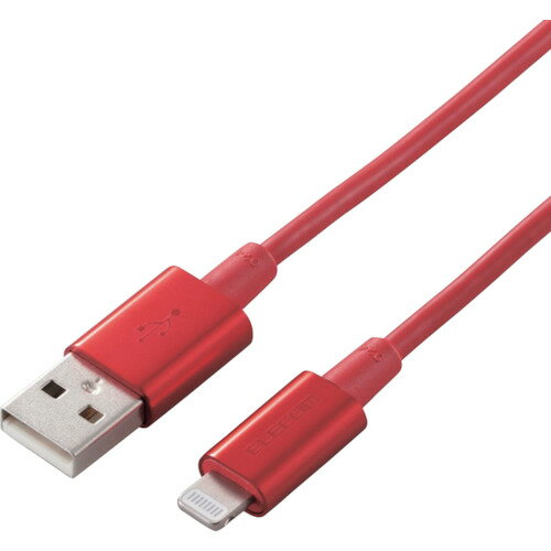 特長 ●iPhone・iPod・iPadなどのLightningコネクタ搭載機器の充電・データ通信に最適です。 ●断線に強く、取り回しの良さも兼ね備えた耐久仕様のLightningケーブルです。 仕様 ●色：レッド ●長さ(m)：1 ●使用...
