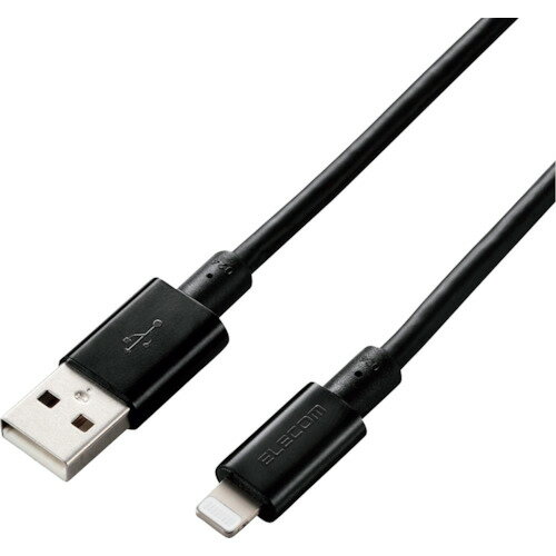特長 ●iPhone・iPod・iPadなどのLightningコネクタ搭載機器の充電・データ通信に最適です。 ●断線に強く、取り回しの良さも兼ね備えた耐久仕様のLightningケーブルです。 仕様 ●色：ブラック ●長さ(m)：2 ●使...