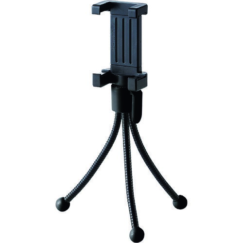 特長 ●脚部にフレキシブルアームを採用し、自由に曲げ伸ばしすることができるスマートフォン用三脚です。 ●三脚底面にしっかり固定ができる滑り止めパーツがついています。 ●持ち運びにも便利なミニタイプです。 ●胸ポケットなどに取り付けられる固定...