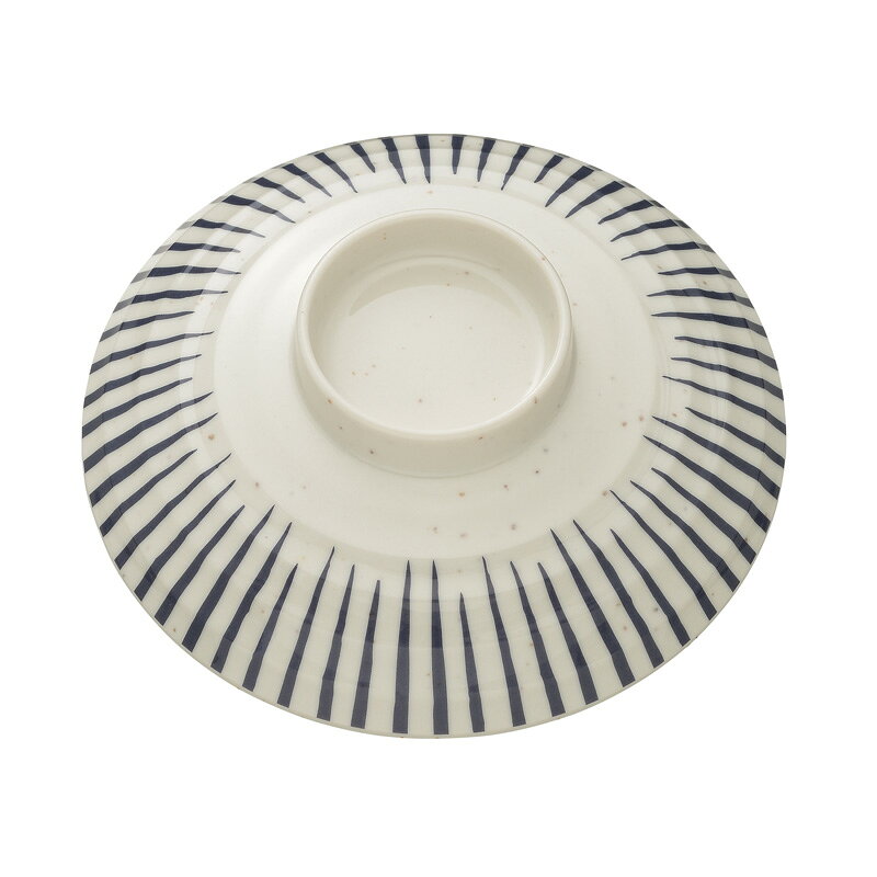 ●素朴な立縞模様のとくさ。いつまでも飽きのこない器。 ●サイズ： 129φ×37mm ●材質： メラミン樹脂 ●耐熱温度： 120度 ●食器洗浄機： 使用可 ●電子レンジ： 使用不可 【メーカー名】（株）エンテック 【メーカー品番】E-18B