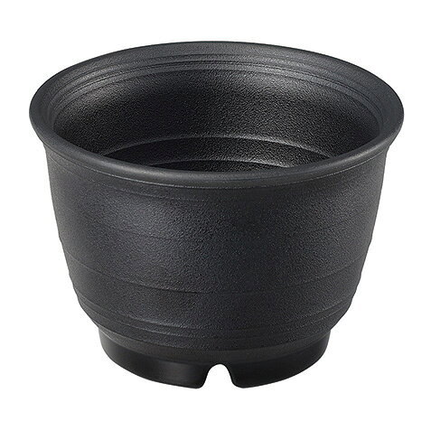 ●上品な陶器の風合いを感じさせる器です ●表面加工にこだわり、質感・色合いを追求しました！ ●カラー： 黒 ●サイズ： 88φ×61mm ●材質： メラミン樹脂 ●耐熱温度： 120度 ●食器洗浄機： 使用可 ●電子レンジ： 使用不可 【メ...