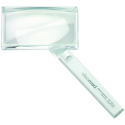 特長 ●レンズの両面から拡大できる、握りやすい白いグリップのルーペです。 用途 ●傷が付きにくく、読書用などに。 仕様 ●倍率(倍)：2.25 ●レンズ種類：バイコンベックス（両面可視） 材質 ●レンズ：PXM光学樹脂　本体：ABS樹脂 質...