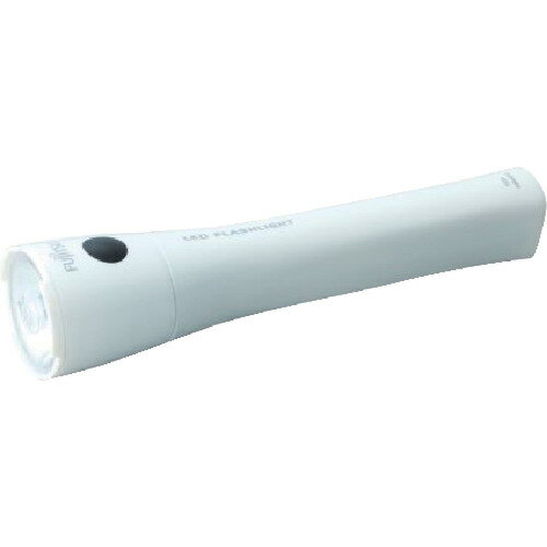 特長 ●予備電池スペースも設けたシンプルデザインの懐中電灯です。 ●雨中でも使用可能な防滴形です。 仕様 ●明るさ(lm)：14 ●外径(mm)：49 ●全長(mm)：211 ●使用電池：単3形乾電池×3本（別売） ●最大点灯時間(h)：5...