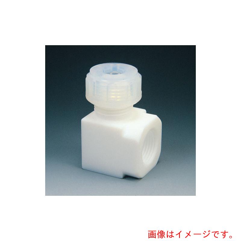 特長 ●メネジとチューブの接続ジョイントです。 ●L型です。 用途 ●送液用 仕様 ●適合チューブ外径(mm)：8 ●ねじ寸法：RC1/4 ●接続ネジ：RC1/4 ●適合外径：8φ ●ねじサイズ：RC1/4 ●ソロバン型シール仕様(工具等は...