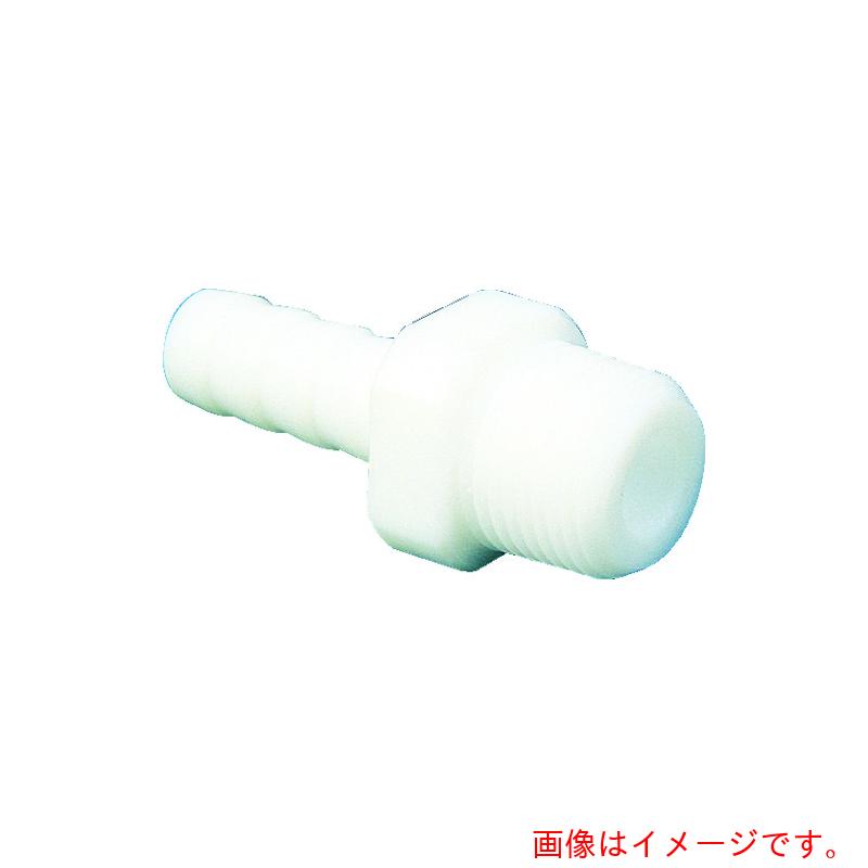 特長 ●一方がチューブ圧入式で、一方をめねじに接続します。 用途 ●送液用。 仕様 ●適合チューブ内径(mm)：6 ●ねじサイズ：R1/4 ●竹の子外径(mm)：6 ●適合流体：酸、アルカリなど 材質 ●フッ素樹脂（PTFE） 質量・質量単...