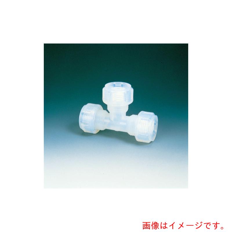 特長 ●T字型のジョイントです。 ●Fロックシールのため、チューブ抜けの心配がありません。 ●通常のソロバン型シールに、も交換可能です。 用途 ●送液用 仕様 ●適合チューブ外径(mm)：3/4 ●Fロック型シール仕様(チューブに専用工具『...