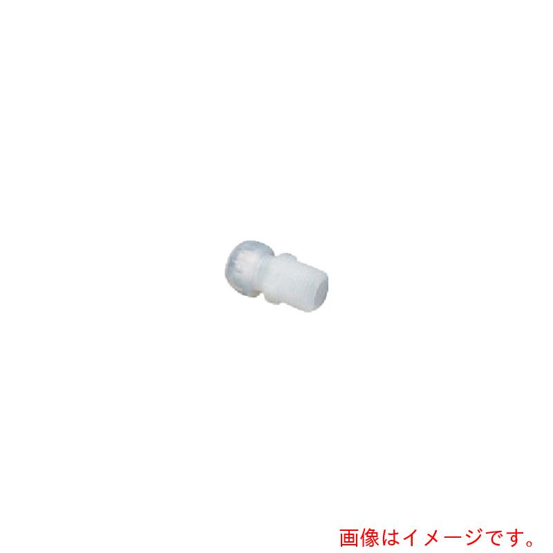 特長 ●耐薬品性・耐熱性・非粘着性・高電気絶縁性・滑り性に優れています。 ●フッ素樹脂チューブの接続に使用します。 用途 ●送液用。 仕様 ●適合チューブ外径(mm)：1/2 ●ねじサイズ：R3/8 ●適合チューブ外径(インチ)：1/2 ●...