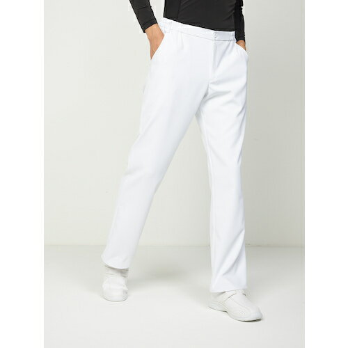 特長 ●両脇と後ろ右にポケットが有るのでちょっとした収納にも困りません。 ●動きやすくどんなスクラブにも合わせやすいメンズストレッチパンツです。 仕様 ●色：ホワイト ●サイズ：S 質量・質量単位 ●300.0g 【メーカー名】フォーク（株...