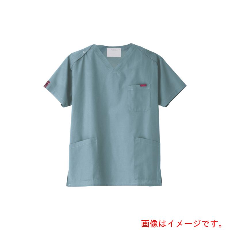 特長 ●ポリエステル65%、綿35%のダンガリーシャツのような肌触りと、使い込むほど風合いの出る素材感で人気です。 ●カラー数NO1。自分に合ったカラーが見つかる商品です。 用途 ●美容・医療従事者用に。 仕様 ●色：ダークグレー ●サイズ...