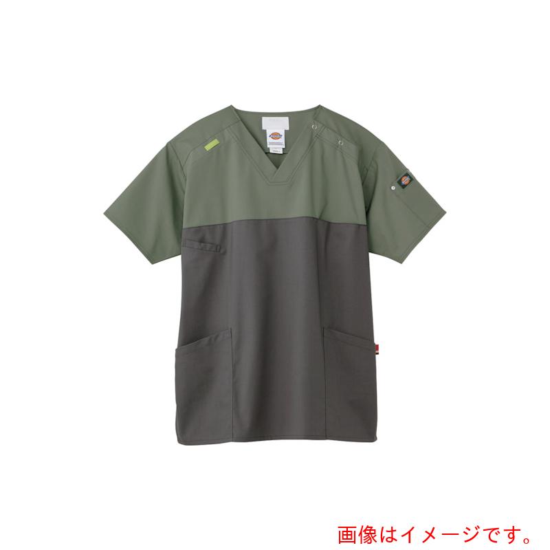 特長 ●ディッキーズならではの大胆な切り替え配色、右肩には差し色でストラップを通せるループ、左袖にはディッキーズロゴを施した、他と差のつくオシャレなデザインです。 ●汗も吸い取りやすく、ナチュラルなストレッチを効かせたパルパー制電トロは、着...