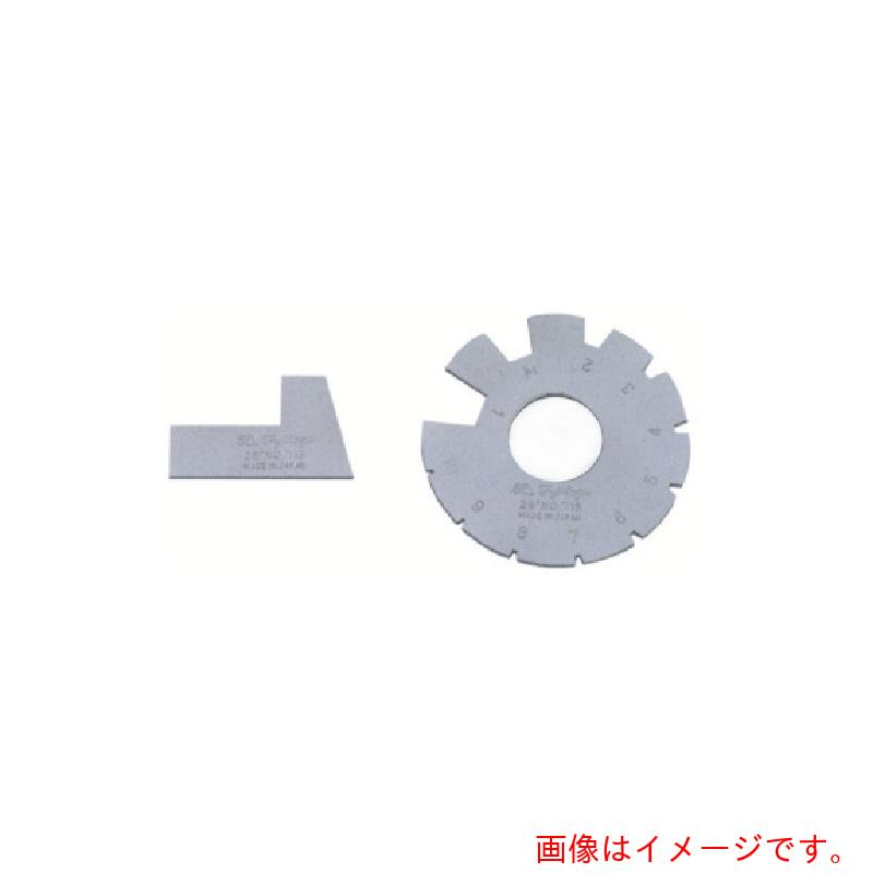 特長 ●台形ねじ用の刃先バイト形状を確認できます。 用途 ●測定に。 仕様 ●ピッチサイズ(mm)：3〜10 ●丸型30° ●2×40×80 ●規格：TM ●種類(サイズ)：8 ●アクメゲージ　TM用 材質 ●SPCC 質量・質量単位 ●6...