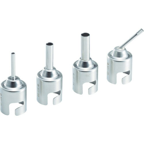 特長 ●工具なしで簡単脱着が可能です。 用途 ●SMDリワーク 仕様 ●品名：ノズルセット ●適合ステーション機器：FR-810、FR-810B、FR-811 質量・質量単位 ●71.6g セット内容・付属品 ●シングルΦ2.5・4.0・5...