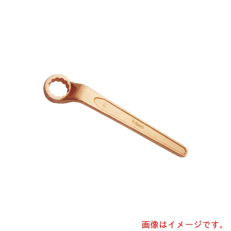特長 ●摩擦や衝撃を加えても火花が出ない工具です。 ●60°オフセットです。 ●無発火性の他、非磁性や耐蝕性にも優れています。 用途 ●化学工業、石油、製鉄、ガス産業、爆薬製造工場、造船所、航空業界、船舶搭載用、火力発電所、製薬工場、アルミ...