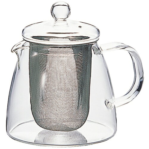 特長 ●大きい茶こしのティーポットです。 ●耐熱ガラス製の急須なのでお茶の色合いが目で愉しめます。 ●お茶の葉が広がりやすい大きな茶こし付です。 ●フタのツマミは持ちやすい丸形状です。 ●茶漉しを外せば電子レンジOKです。 仕様 ●PL表記...
