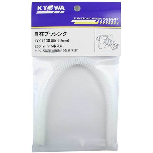 特長 ●耐蝕性、耐油性、電気絶縁性に優れています。 ●耐摩耗性に優れ電線保護に効果があります。 ●柔軟性に富んだナイロンを使用していますので大、小と変形した孔に適用します。 ●開口部の大きさに合わせて長さを調節してご使用いただくことができま...