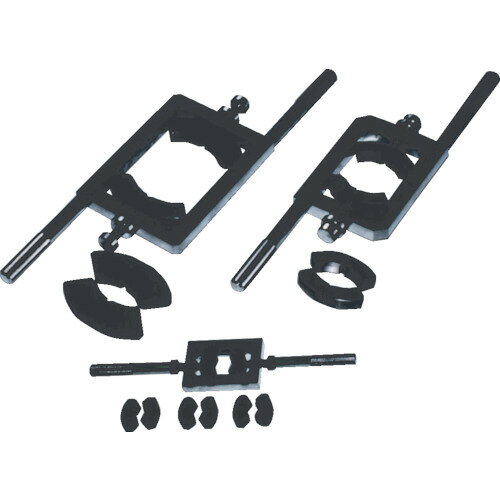 特長 ●2ツ割り調整ダイス方式の雄ネジ山修正工具です。 ●昼間部にセットできるので、先端部の傷やラッパ状に開いたネジも修正出来ます。 用途 ●雄ネジ山修正工具。 仕様 ●適合ねじサイズおよびピッチ：M18〜M24(P1.0/1.25/1.5...