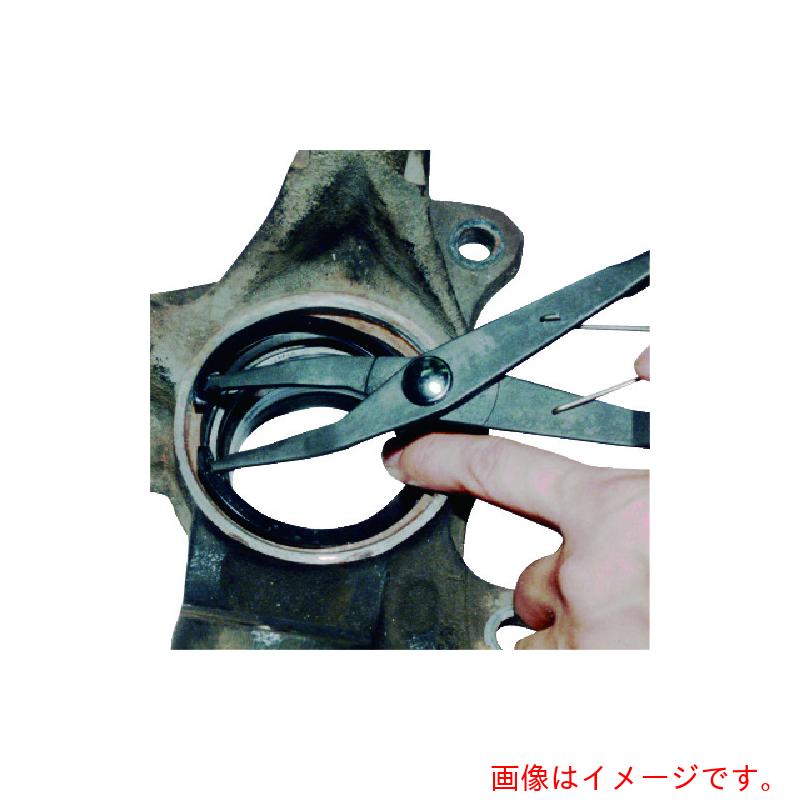 特長 ●通常のスナップリングプライヤーでは作業困難な特種用途専用です。 用途 ●トヨタ車のホイールベアリング抜け止め用、異形スナップリング専用。 仕様 ●寸法(mm)：340-70-20（梱包寸法） ●トヨタ車用 材質 ●鉄 質量・質量単位...