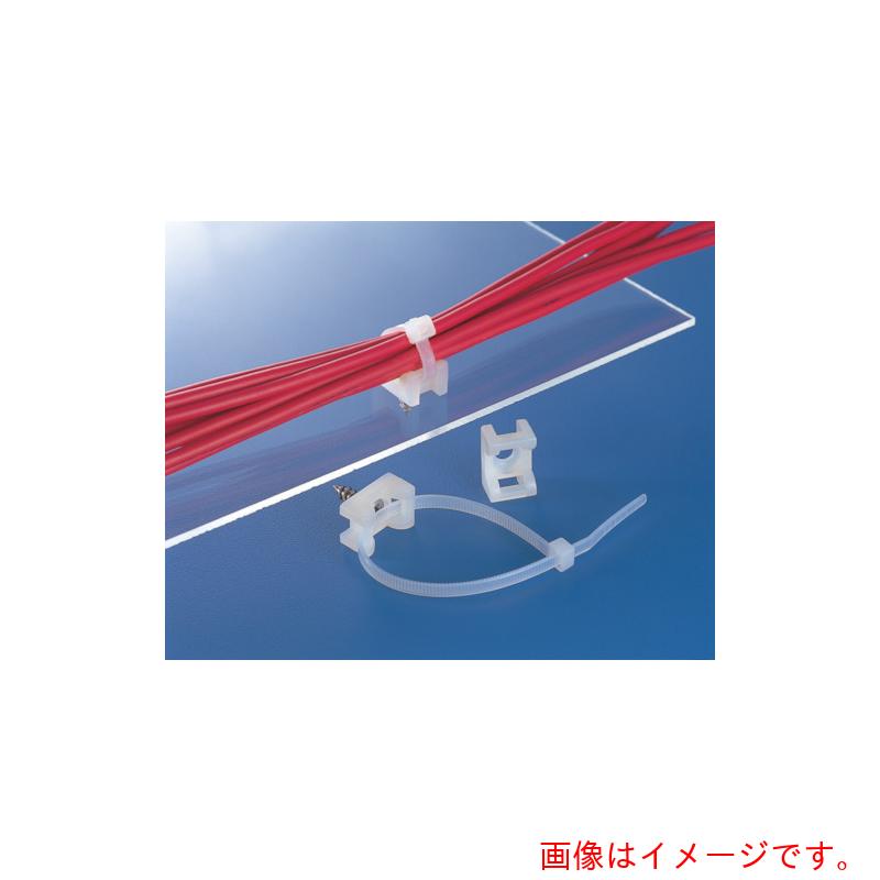 特長 ●安定した配線の固定に便利です。 ●ビスでとめるだけで簡単に固定でき、台座形状のため、ケーブルをしっかり保持します。 用途 ●配電盤などの電気機器の結束に。 仕様 ●色：乳白 ●高さ(mm)：12.1 ●使用結束バンド幅(mm)：〜7...