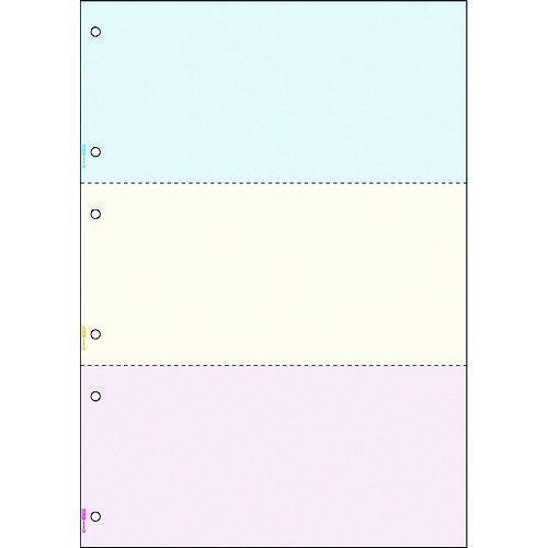 特長 ●罫線が印刷されていない無地の用紙です。 ●罫線と文字を同時に印刷するので、印刷ズレの心配はなく、何種類もの帳票をストックしておく必要がありません。 ●あらかじめミシン目やファイル穴が入っているので、印刷後ハサミで切ったり、パンチで穴...