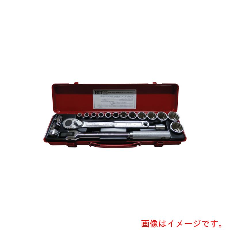 特長 ●12角ソケットを採用し、ソケットを差し込み易くしています。 用途 ●ボルト、ナットの締め付け、緩め作業に。 仕様 ●差込角(mm)：12.7 ●セット内容(点)：18 ●ソケット内容(mm)：12角：8、10、11、12、13、14...