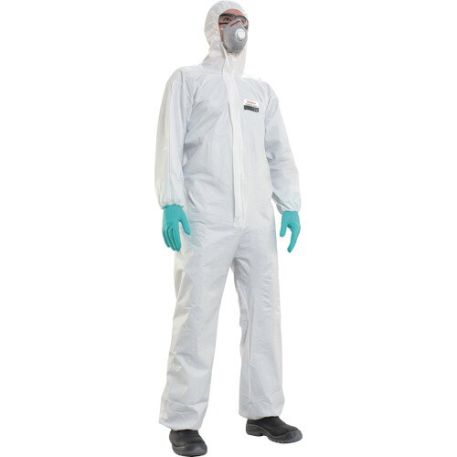 特長 ●透湿度の高いSMS製防護服です。 ●頭部にフィットする立体的な構造のフードです。 ●袖口や足首、ウエストゴムの締まりが粉じんの付着を軽減します。 用途 ●医療関連、製薬業用。 ●粉じん、粉体作業用。 ●アスベスト除去などに。 仕様 ...